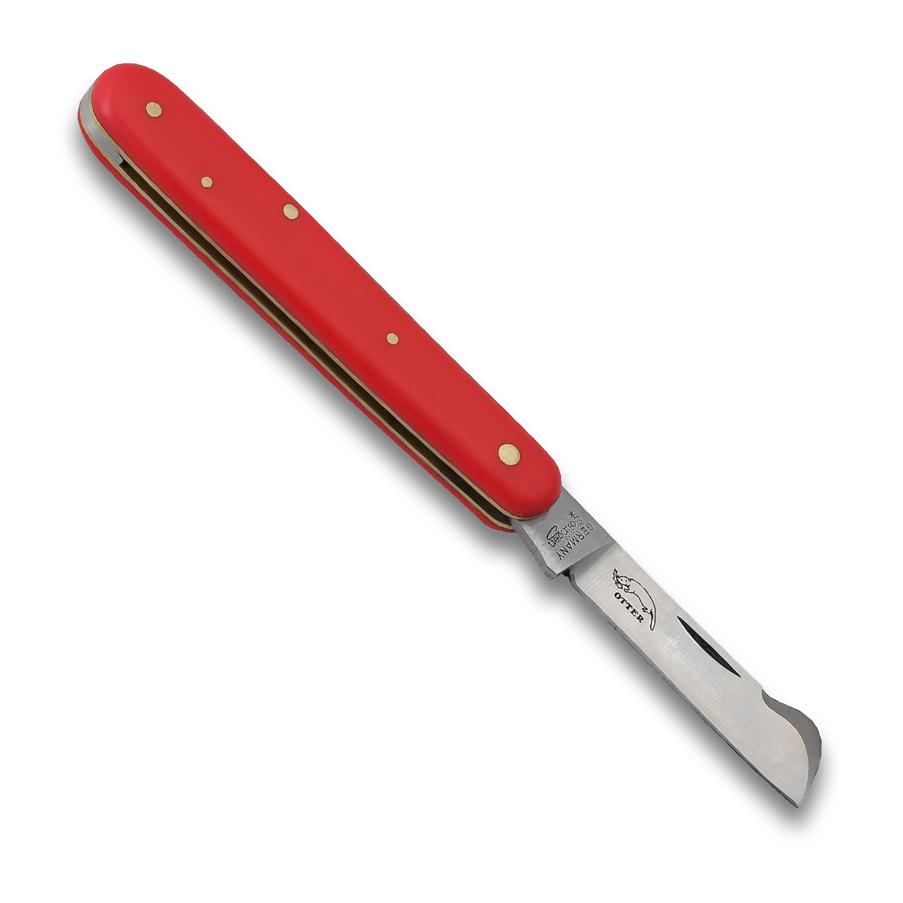 OTTER Left-handed budding knife with blade remover 123 | Plastic red ...