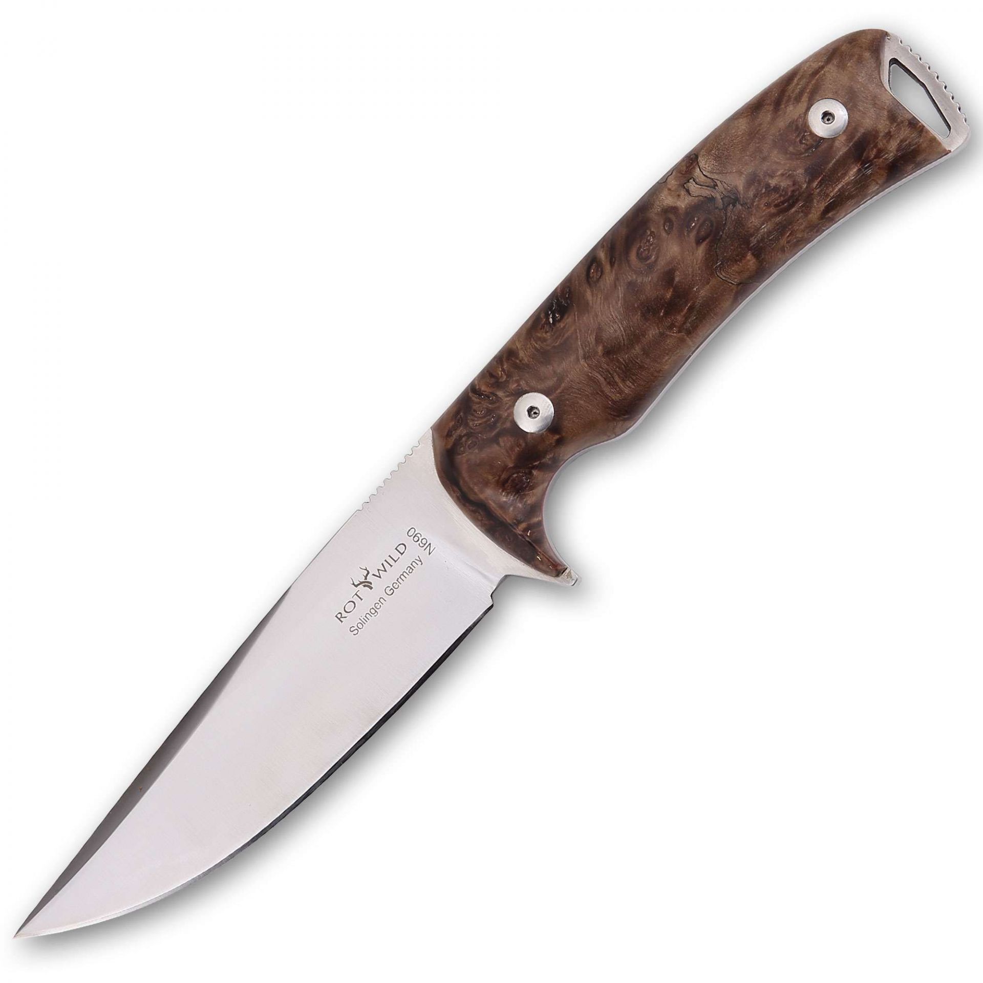 ROTWILD Habicht Burl Walnut - Premium Hunting Knife